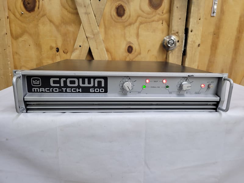 Crown Macro-Tech 600 Stereo Power Amplifier | Reverb