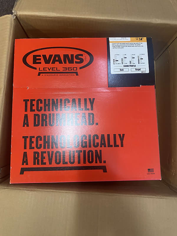 Box of 10 Evans 14” G2 Clear Drumheads | Reverb