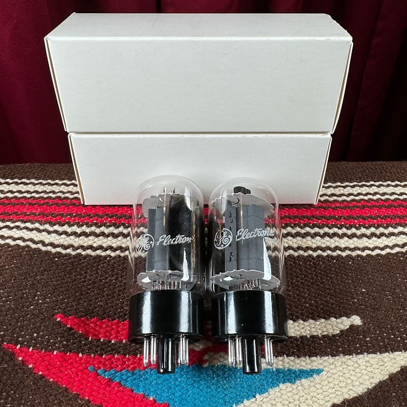 NOS Vintage General Electric 6L6GC Pair Amplifier Power | Reverb UK