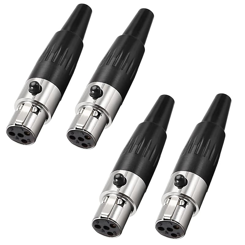 4 Pin Mini XLR Connector TA4F Adapter Female Plug Mic | Reverb