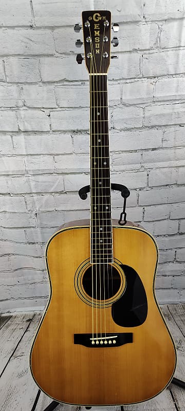 Gemson WX250 circa '90s- Natural w/ gig bag | Reverb