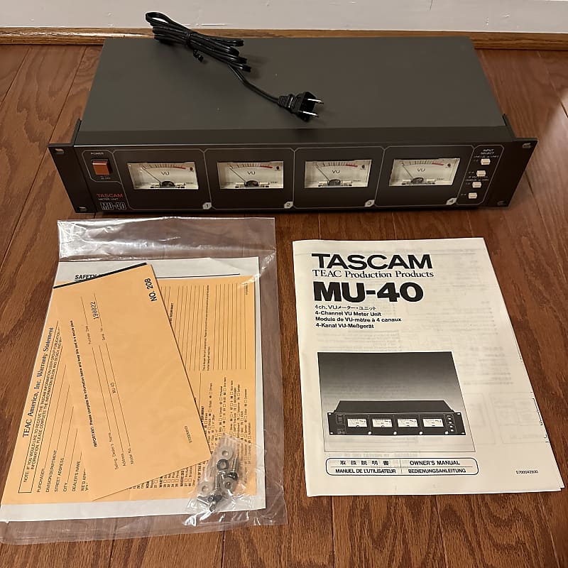 TASCAM MU-40 VU Meter Unit (1983) - Rare, New In Box | Reverb