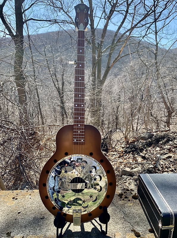 Dobro 5 String banjo- Dojo 1987 sunburst | Reverb