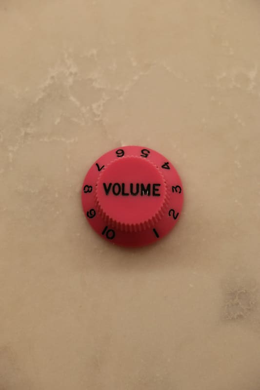 Allparts Strat Volume Knobs - Red | Reverb