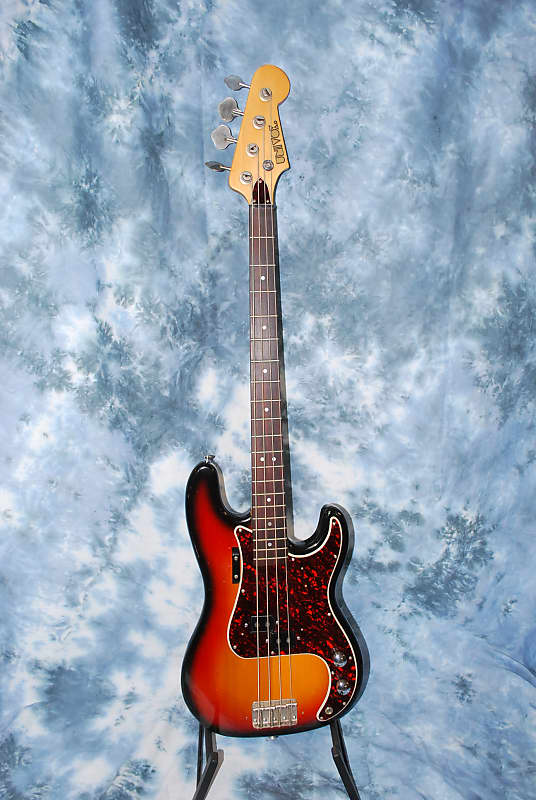 1971 Univox Precisely P Bass Japan Sunburst Pro Setup New | Reverb