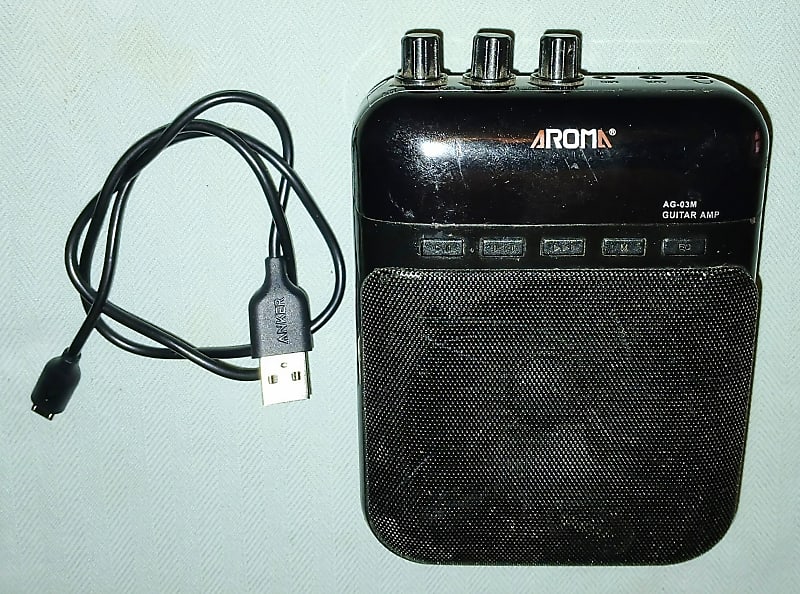 Aroma AG-03M Portable 5w watt Guitar Amp with USB Cable SD | Reverb