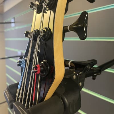 Dean Edge 6 String Fretless Bass Transparent Red Electric | Reverb