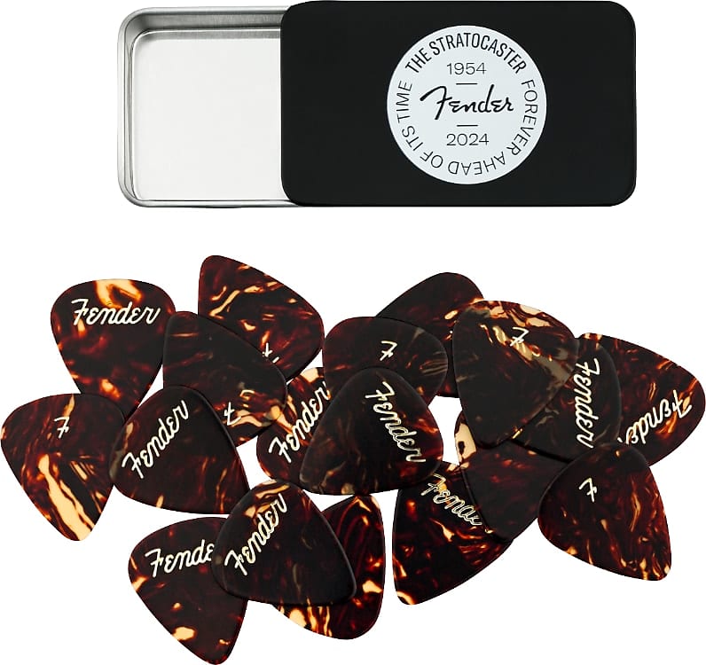 Genuine Fender 70th Anniversary Guitar Pick Tin, 12-pack, | Reverb