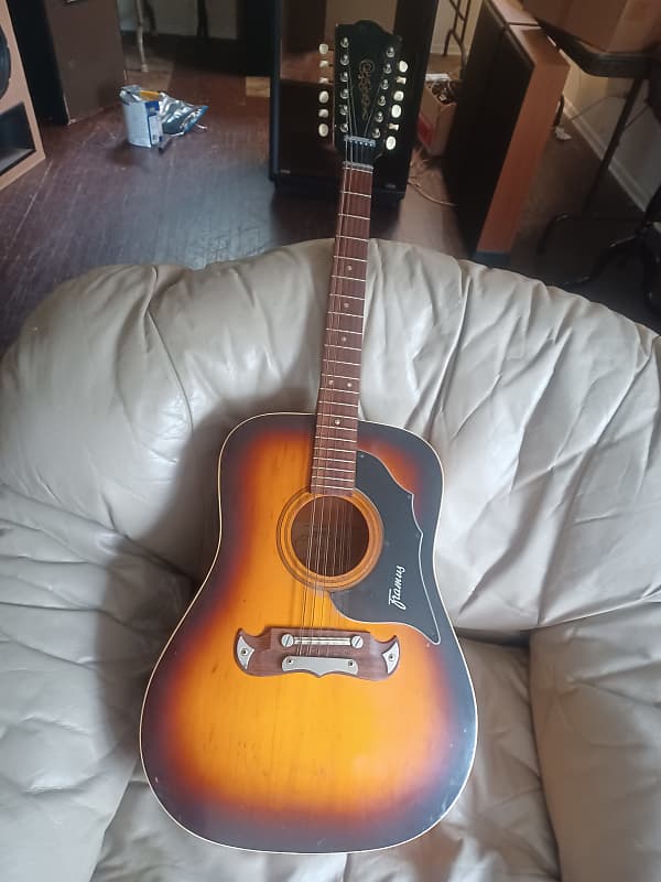 Framus Texan 5/296 1969 - Sunburst 12- String Acoustic Guitar | Reverb