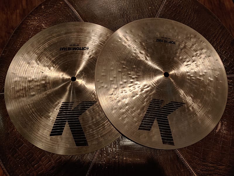 Zildjian K 14" Vintage Hi Hat Cymbals 1010g/1390g IAK 80's | Reverb