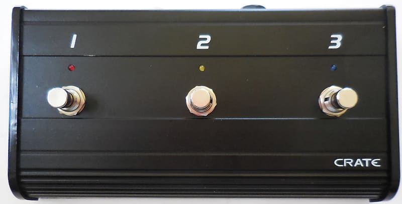 Crate CFP3 Three Button Footswitch with Cables - New Open Box | Reverb