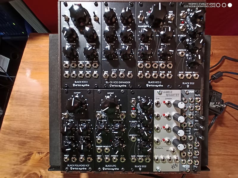 Erica Synths Eurorack case - 84HP 2023 - BLACK | Reverb