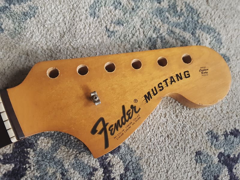 1971 Fender Mustang guitar neck rosewood | Reverb
