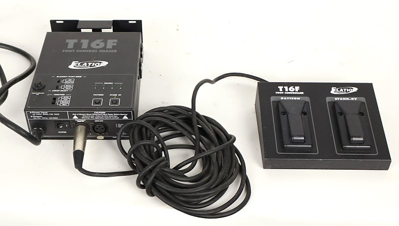 Elation T16F Chase Controller with/ Footswitch Not Tested | Reverb