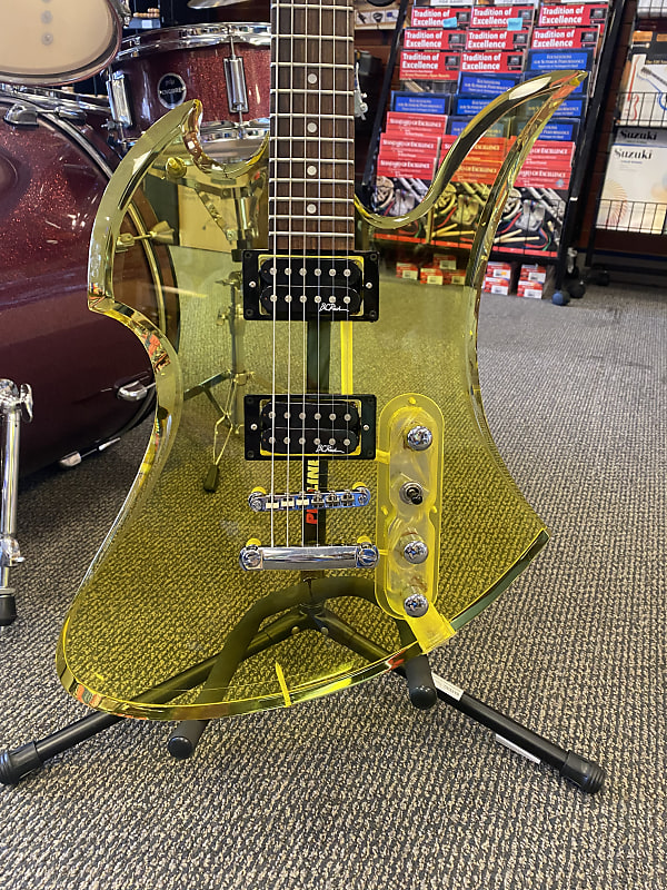B.C. Rich Mockingbird - Yellow Acrylic | Reverb