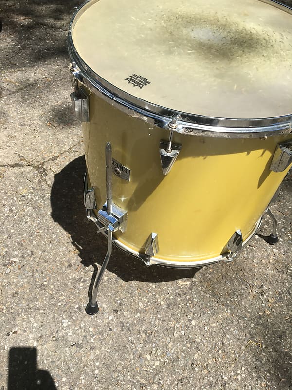 Tama Granstar 1980 - Silky Yellow 18 inch floor tom | Reverb