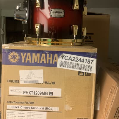 Yamaha 5 pc Phx drum set 2023 - Black cherry sunburst MIJ 22 | Reverb