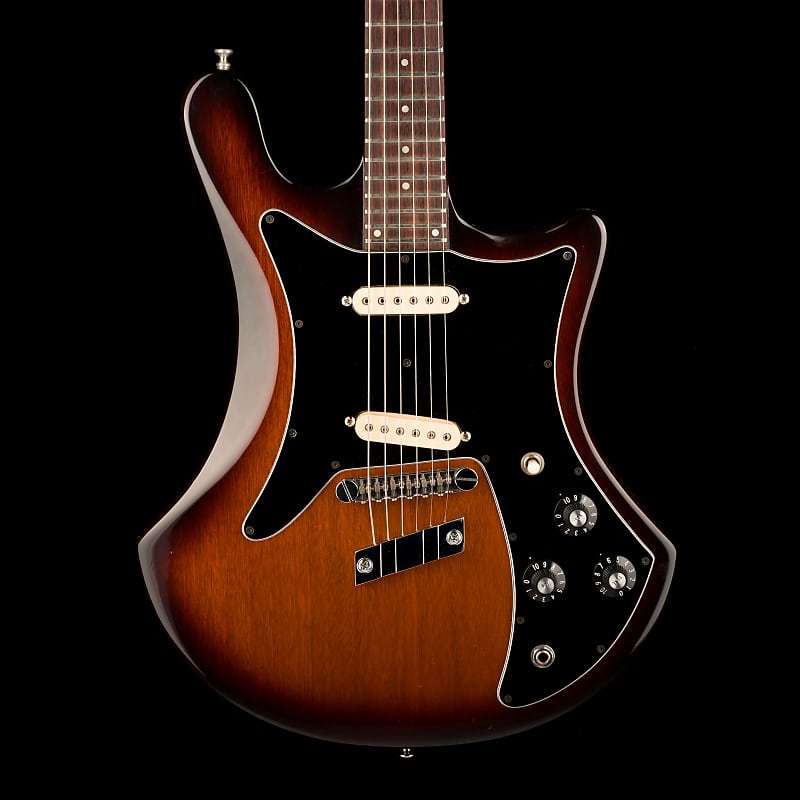 Vintage Guild S60-D Electric Guitar Sunburst With Hard Case | Reverb