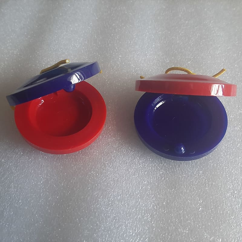 CP-200 Red & Blue Plastic Castanets 1-Pair | Reverb
