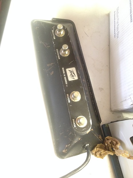 Peavey Mark IV Footswitch Foot Pedal 4 button Controller | Reverb