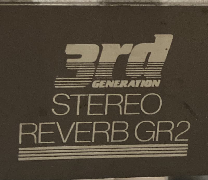 3rd Generation GR2 Stereo Reverb Effect Unit Rackmount 1980s | Reverb