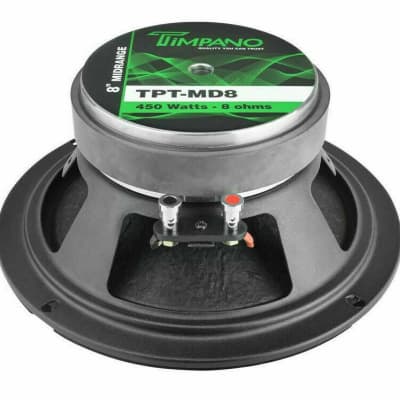 Timpano TPT-MD8 8" Mid-Range Pro / Car Audio Loud-Speaker 450 | Reverb