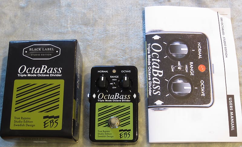 EBS OctaBass Studio Edition, Black Label, Near Mint | Reverb