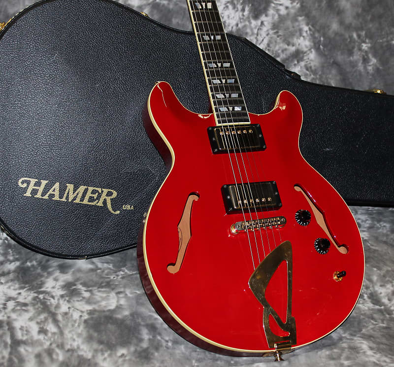 2006 Hamer - Newport Pro Custom - Ruby Red | Reverb