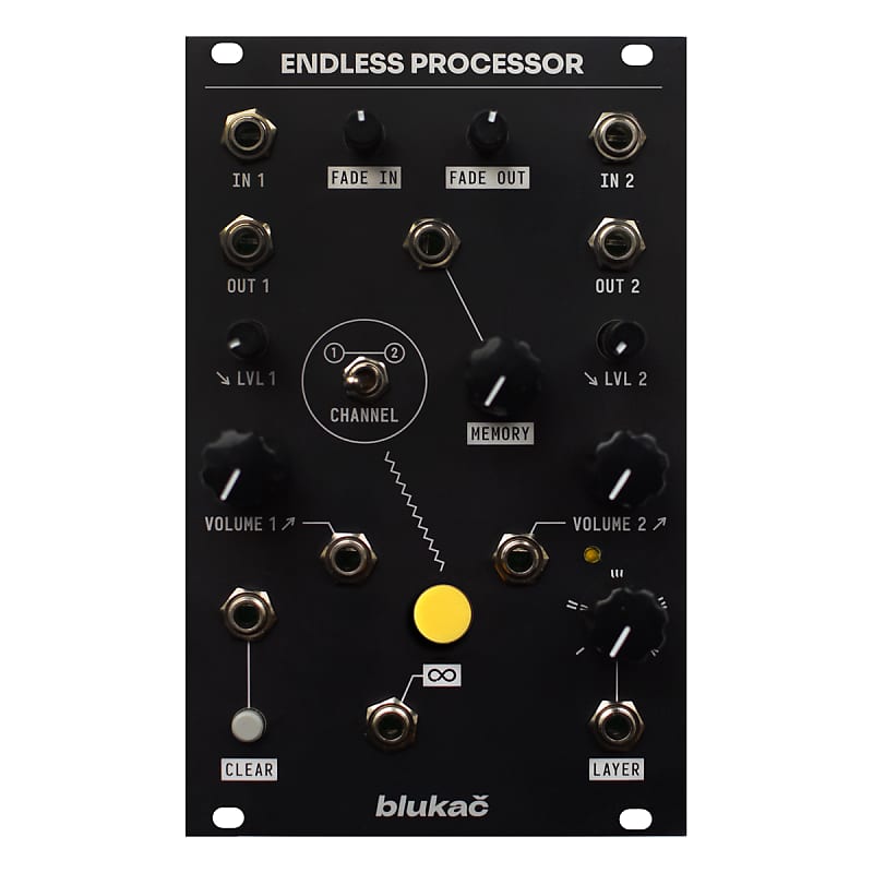 Blukac Endless Processor Eurorack Module (Black) | Reverb