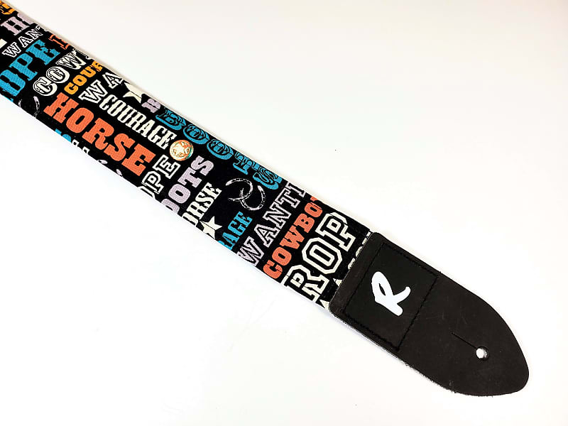 Cowboy Guitar Strap - Country Guitar Strap - Southwest Horses | Reverb