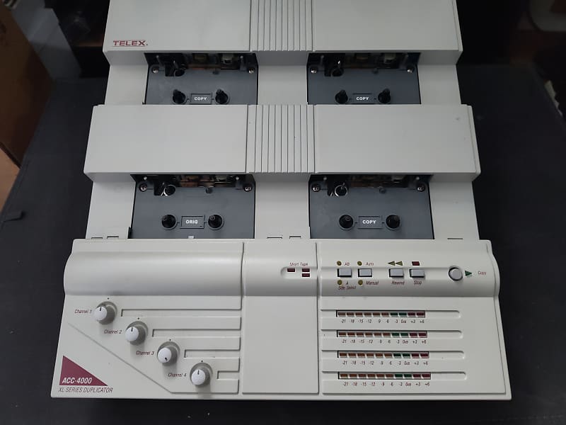 Telex ACC 4000 XL Stereo Cassette Duplicator READ DESCRIPTION | Reverb