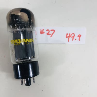 Vintage Tube Sylvania 6L6GC Black Base Made in U.S.A | Reverb