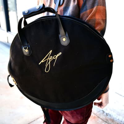 Tackle 22" Backpack Leather Cymbal Bag Brown | Reverb