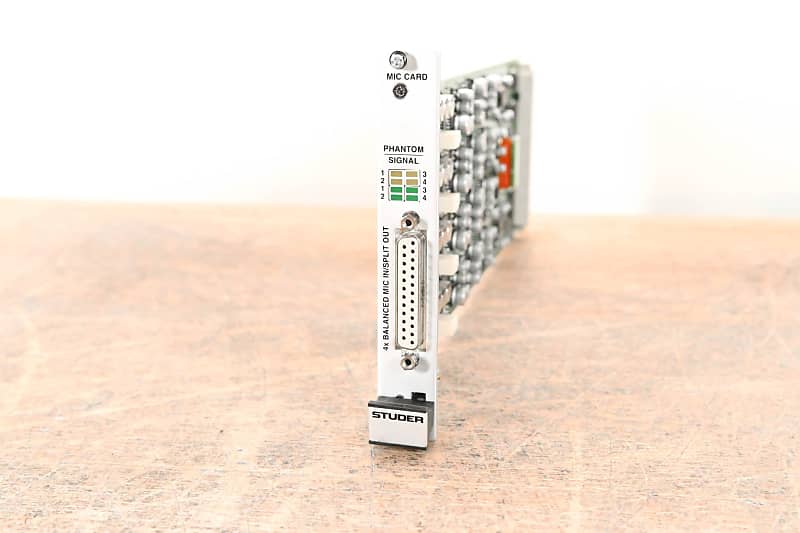 Studer Mic/Line In Card for D21m Modular I/O System CG01HCK | Reverb