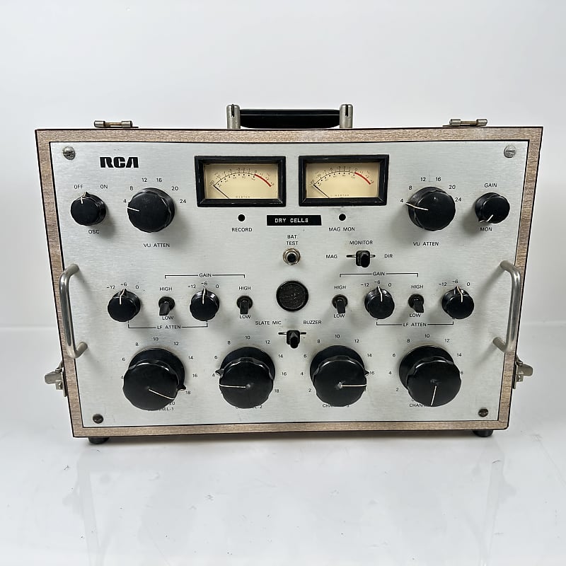 1967 RCA United Recording 4x1 Field Mixer Portable Formica | Reverb