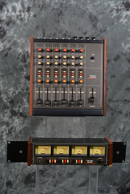 TEAC Model 2A Analog Recording Console Mixer w MB-20 VU Meter | Reverb