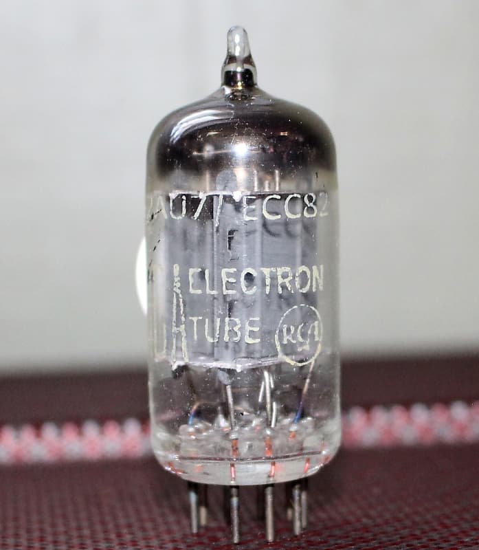 RCA 5963 12AU7 PERFECT BALANCE LONG GRAY PLATE FOIL D GETTER | Reverb