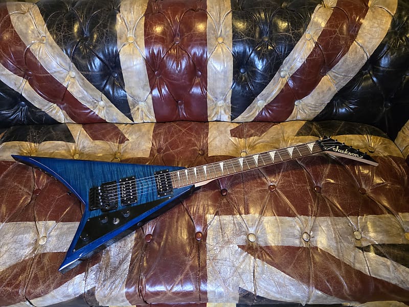 Jackson RR3 Pro Randy Rhoads MIJ Japan Aqua Burst AAA Flame | Reverb