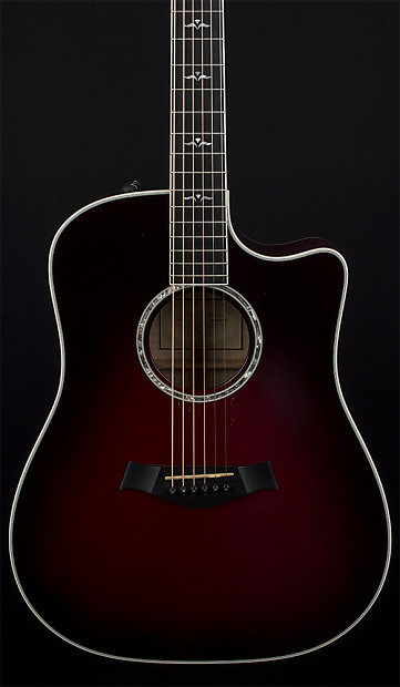 Taylor 610ce Black Cherry Sunburst w/ Hard Case | Reverb