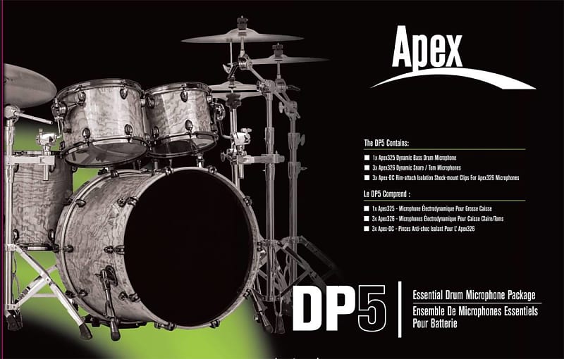Apex DP5 Basic Drum Microphone Pack | Reverb