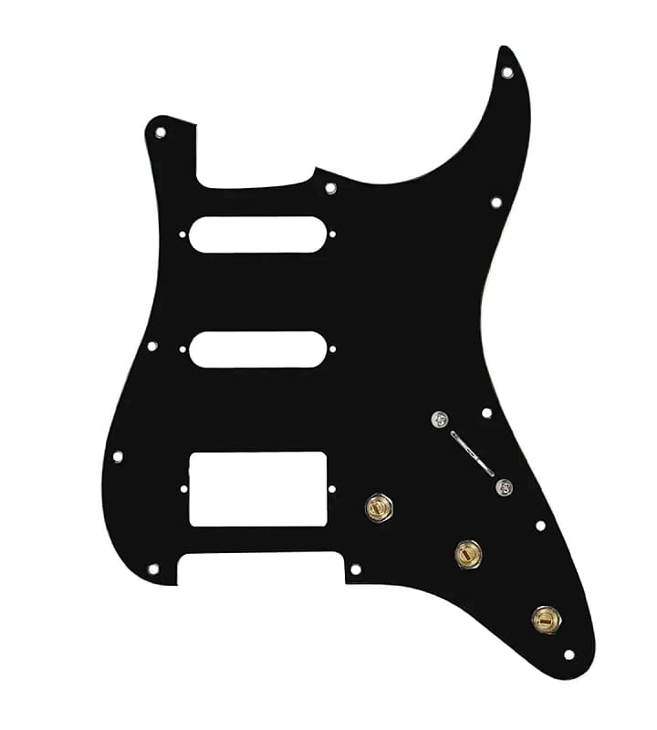 920D Custom HSS Pre-Wired Pickguard for Strat With A Black | Reverb