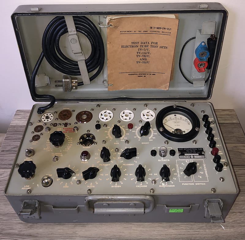 Military TV-7A/U Tube Tester Hickok TV7 | Reverb