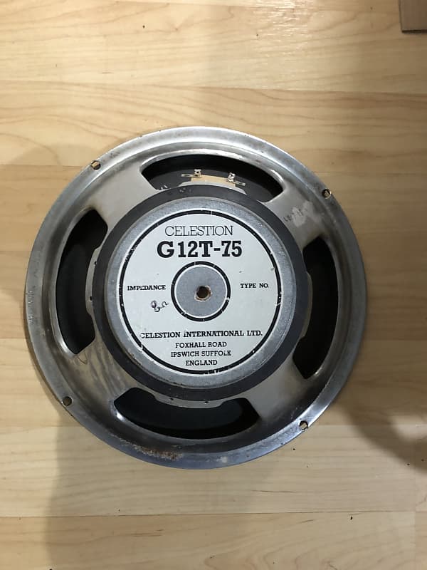 Celestion G12T-75 1986 8 ohm - Silver | Reverb