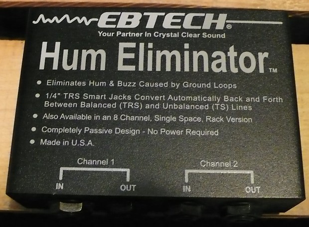 Ebtech 2 Channel Passive Hum Eliminator | Reverb Canada