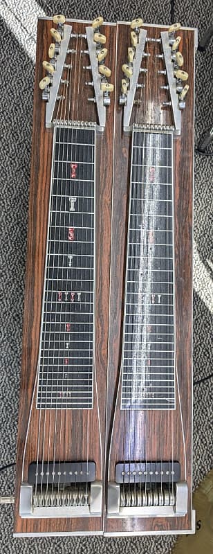 Vintage MSA Micro Double Neck Pedal Steel Guitar with 3 | Reverb
