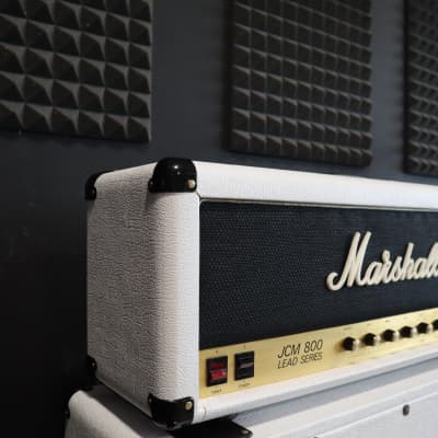 82’ Marshall JCM 800 2203 WHITE! *NEW TUBES* + 1982A Cab | Reverb