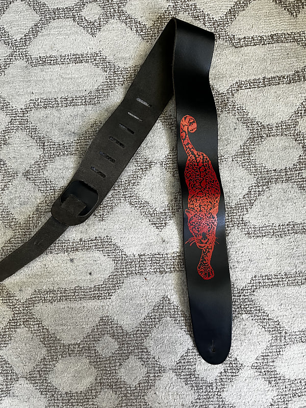 Jaguar/ Leopard Guitar Strap | Reverb