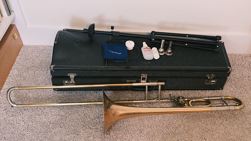 VINTAGE (1975) Conn 88H Trigger Trombone, Delacquered | Reverb