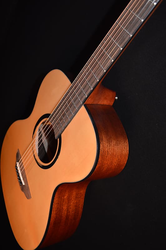 Luna Wabi Sabi Folk Satin Natural Solid Top Spruce Acoustic | Reverb