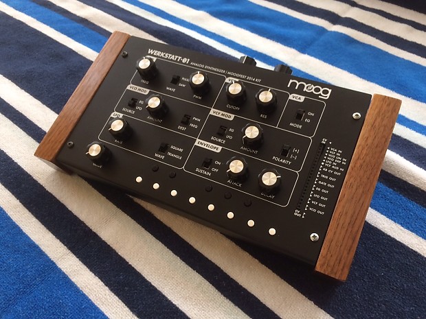 Custom Moog Werkstatt With Built-In Sequencer and Walnut | Reverb